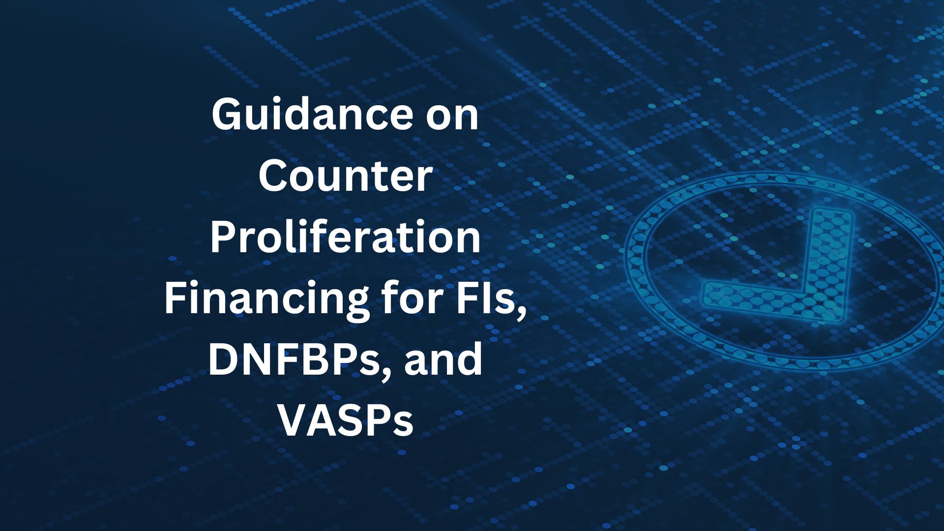 Guidance on Counter Proliferation Financing for FIs, DNFBPs, and VASPs ...