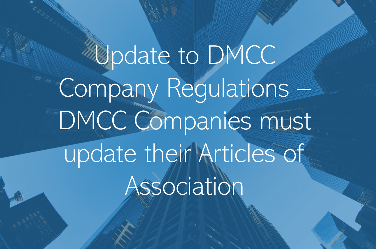 Companies Must Update AOA Under DMCC Company Regulations | PRO Partner ...