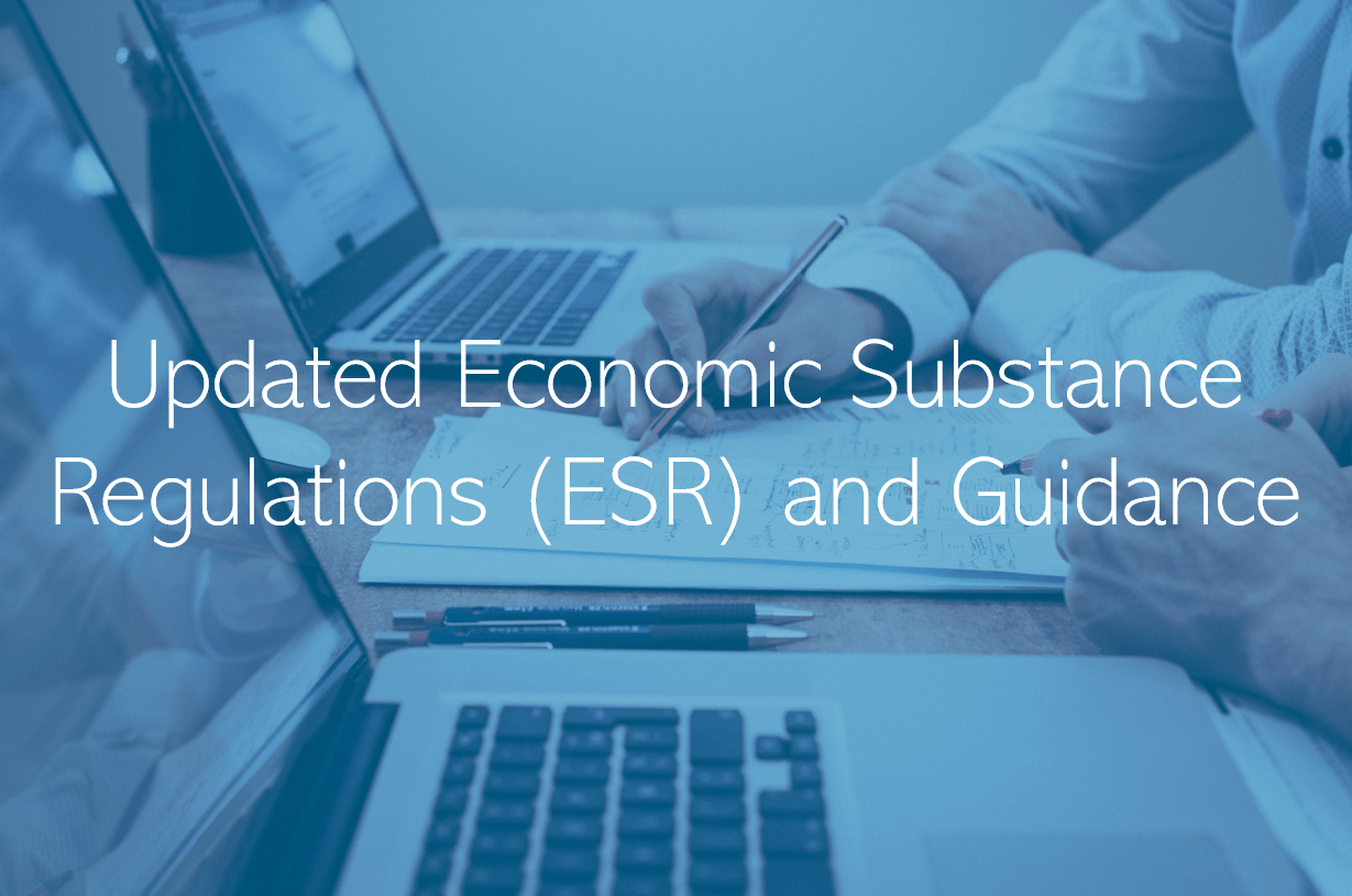Updated Economic Substance Regulations (ESR) and Guidance | PRO Partner ...